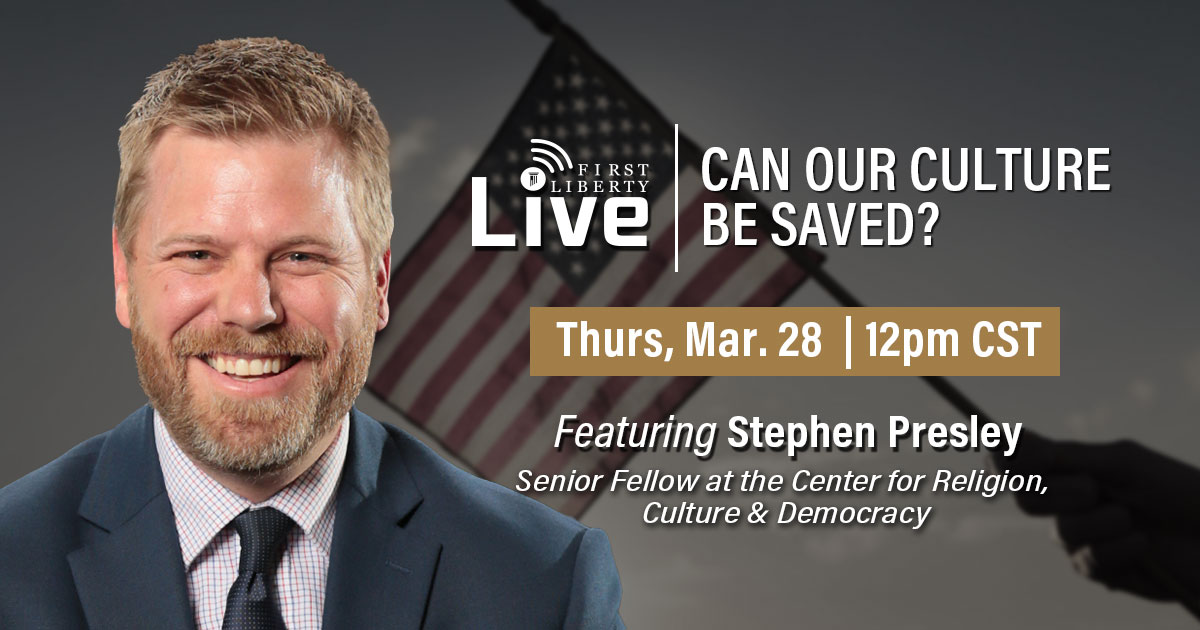 Upcoming LIVE! Events - First Liberty Live